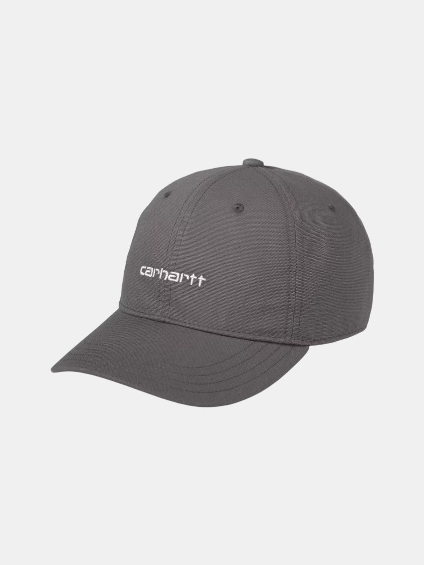 Canvas Script Cap i Porphyry/White fra Carhartt WIP | Hurtig Levering ...