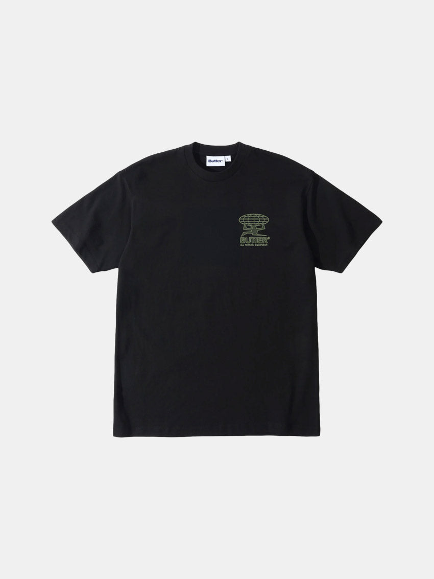 Terrain Tee i Black fra Butter Goods | Hurtig Levering – AND • PANTS